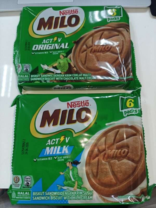 [ 24g x 6pkt ] Milo Biscuits Original (Chocolate) / Milk | Teck Leong ...