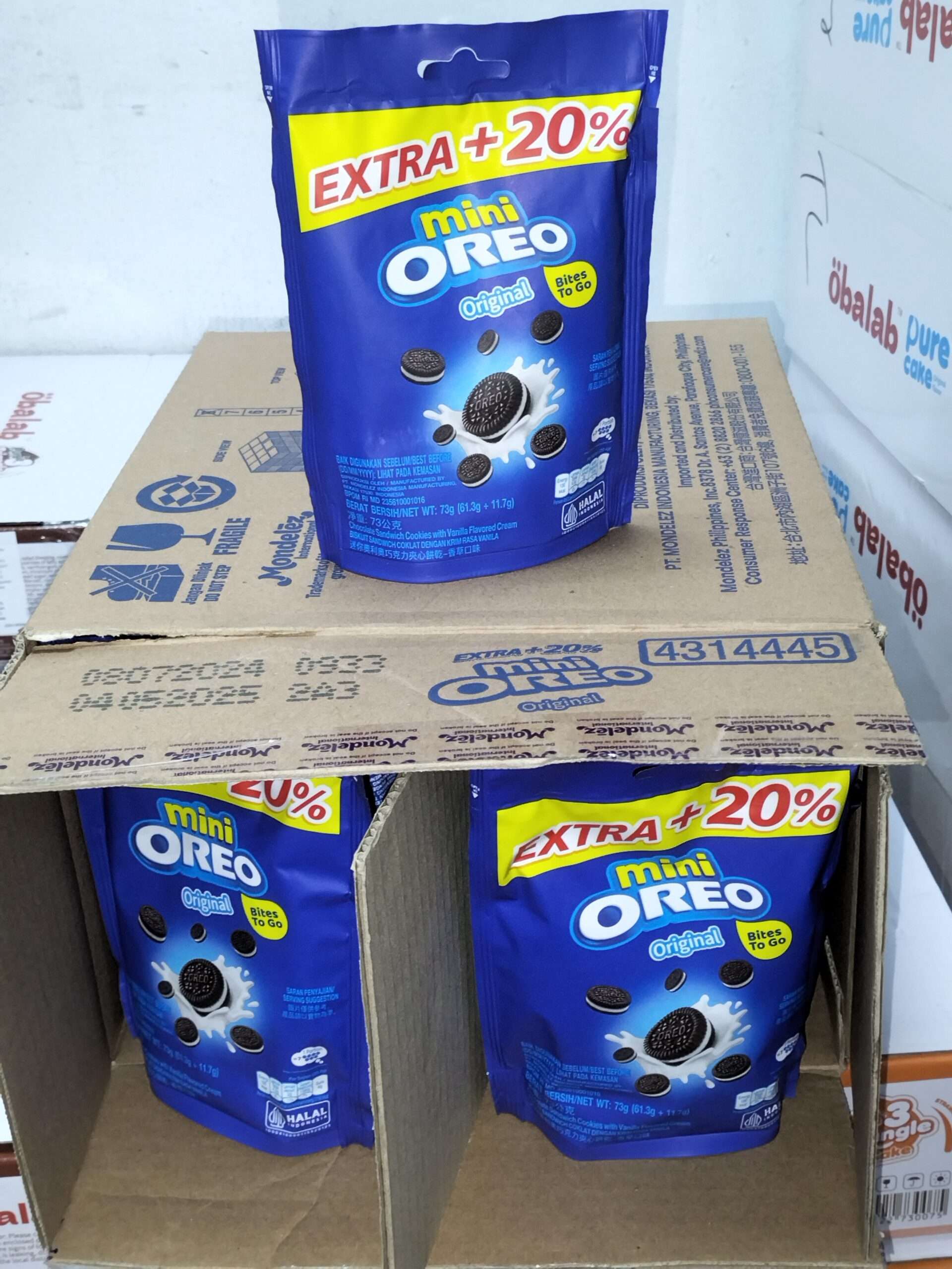 [ 58.4g x 24pkt ] Oreo Minis Vanilla [ Halal ] | Teck Leong Pte Ltd