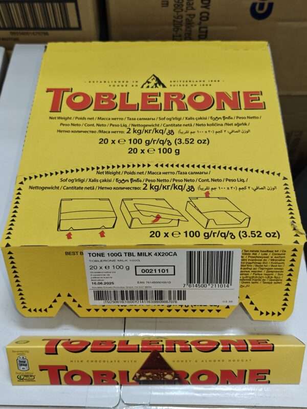 [ 100g x 20bars ] Toblerone Chocolate [ Original(Yellow)) ] | Teck ...
