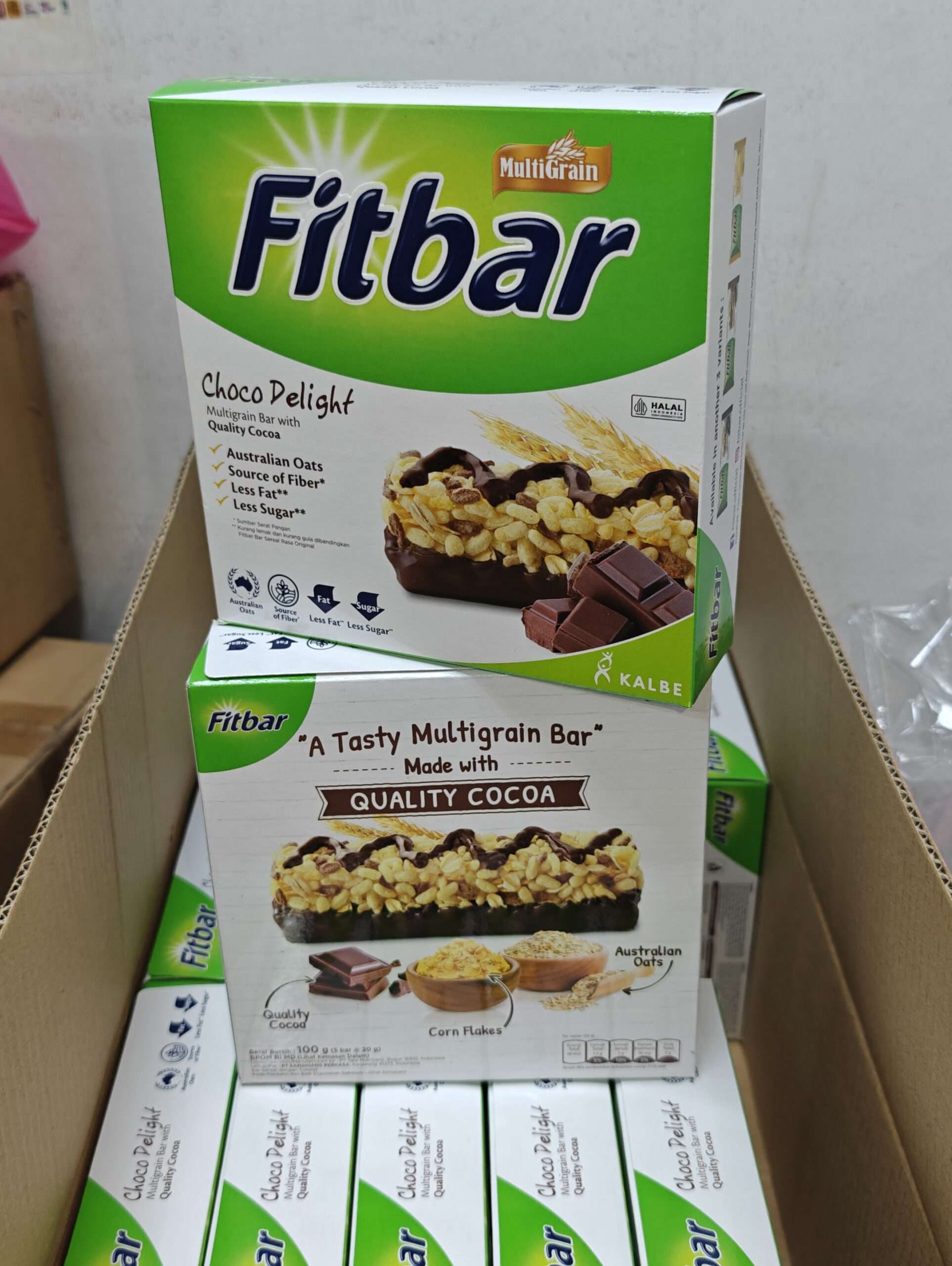 [ 20g x 5pcs ] MultiGrain Fitbar Choco Delight (Halal) | Teck Leong Pte Ltd