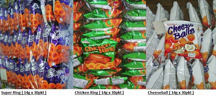 [ 14g x 30pkts ] Super Ring / Chicken Ring / Cheese Balls [ Halal ...