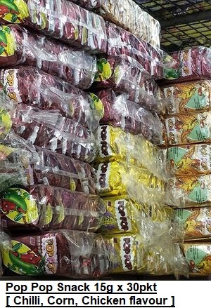 [ 15g x 30pkt ] Pop Pop Snack [ Original(Corn) / Chicken / Chilli ...