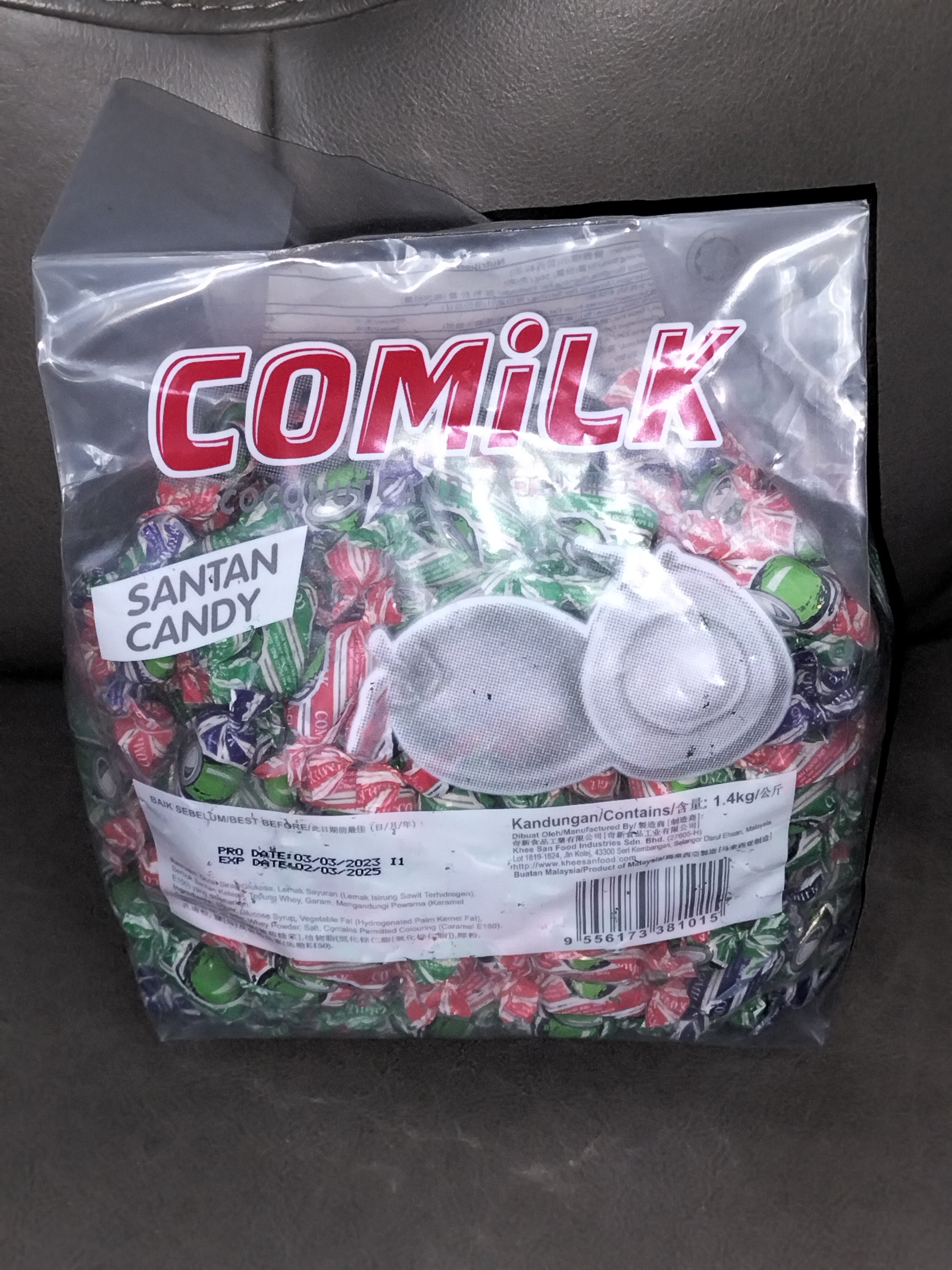 [ 1.4kg ] Santan Comilk Candy | Teck Leong Pte Ltd